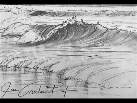 How To Draw Water Waves With Pencil