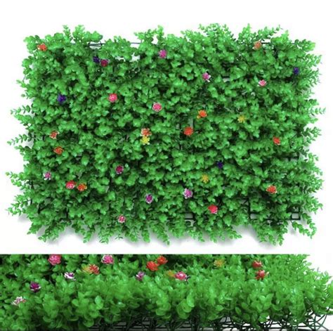 Купить Искусственная трава в модулях Искусственные цветы Самшит с цветами по выгодной цене в