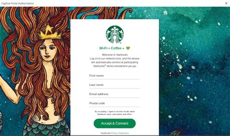 connect to the starbucks wifi network with a chromebook