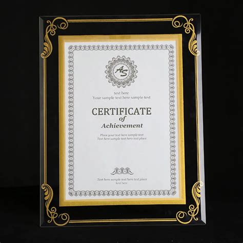 Glass Certificate Frames