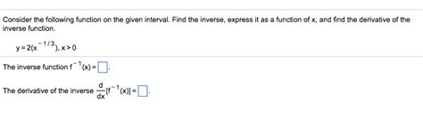 Solved Consider The Following Function On The Given Chegg