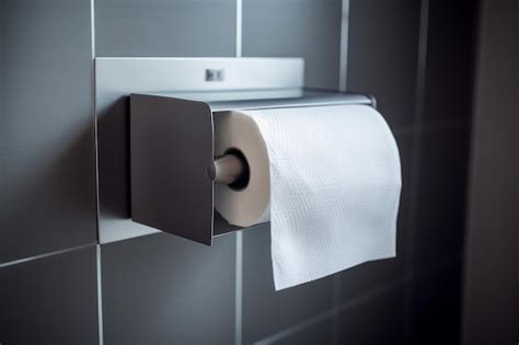 Premium Ai Image Toilet Paper Holder Wall Design Pattern Generate Ai
