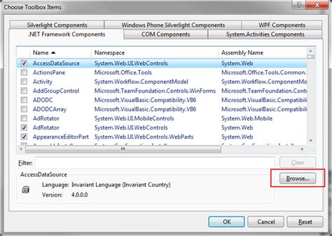 Linking To The Net Component