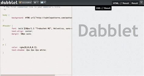 5 Online Playgrounds For Html Css And Javascript Compared Design Shack