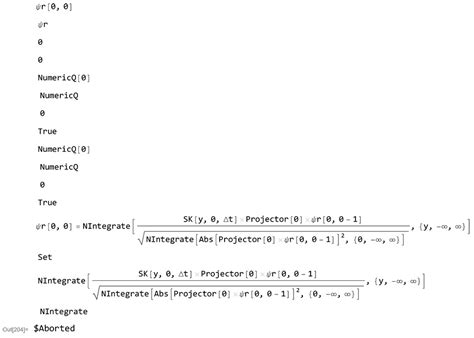 Numerical Integration Mathematica Unable To Evaluate Function Which