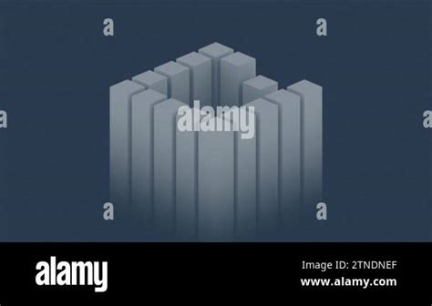 Clean And Simple Trendy Geometric Background With Digital Seamless Loop