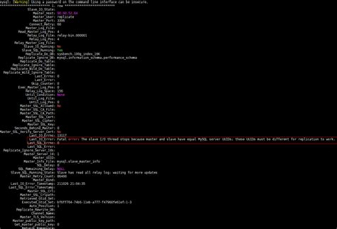 查看mysql主从复制状态时提示the Slave Io Thread Stops的解决方法 故障排除 主从复制部署指南 Mysql 开源使能 鲲鹏boostkit数据库使能套件开发文档 鲲鹏社区