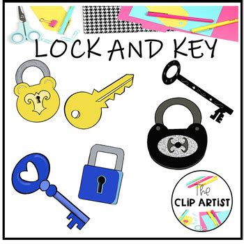 Locks And Keys Clip Art By The Clip Artist Tpt