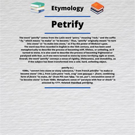 Petrify Rvocabwordoftheday