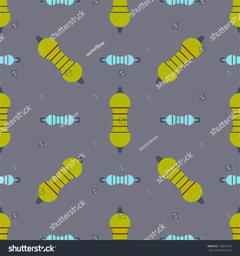 Computer Ic Chip Template Microchip Seamless Stock Vector Royalty Free