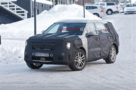 기아 쏘렌토 페이스리프트 Ev9 닮았네 스파이샷 모터그래프