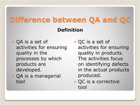 Basic Concepts Of Qa And Qc Pptx