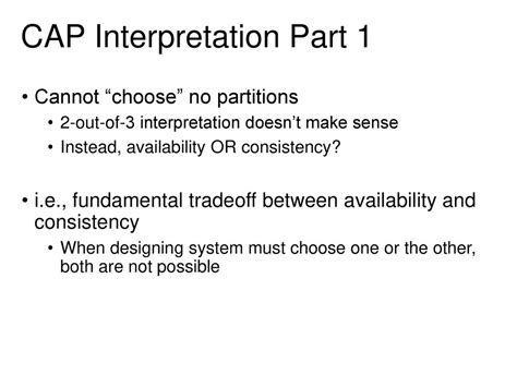 Cap Theorem And Consistency Models Ppt Download