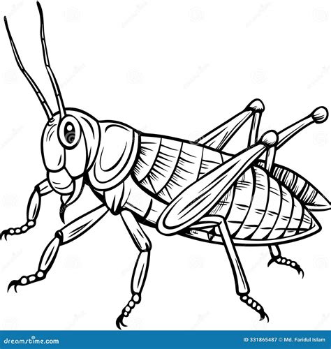 Grasshopper Line Art Grasshopper Vector Grasshopper Illustration