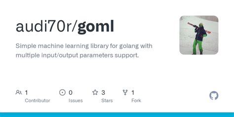 Github Audi70rgoml Simple Machine Learning Library For Golang With
