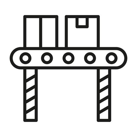 컨베이어 아이콘 프리미엄 벡터