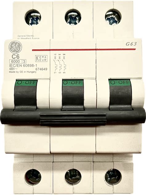 674649 Mini Interruptor 3p 6amp Iec Ge Emalag