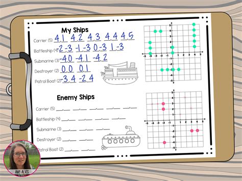 Coordinate Graphing Plotting Points Battleship Math Game Coordinate Graphing Math Games