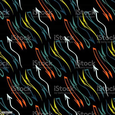 낙서 스타일에 컬러 추상 완벽 한 패턴입니다 디자인에 대 한 품질 벡터 일러스트 레이 션 0명에 대한 스톡 벡터 아트 및 기타
