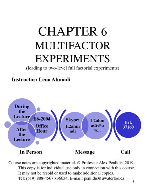 Ch 6 Multifactor Experiments Full Factorial Pdf Analysis Of