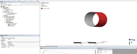 Modelling A Simple Pressure Vessel Using Shell Elements — Ansys