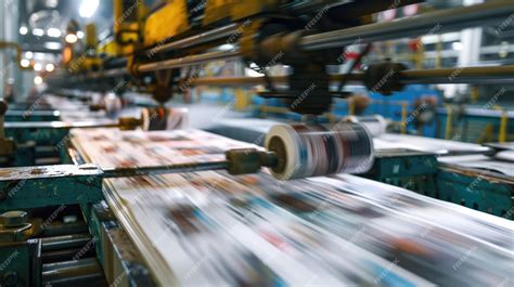 Premium Photo Large Format Printing Machine In Operation Production And Printing