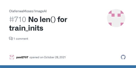 No Len For Train Inits · Issue 710 · Olafenwamoses Imageai · Github