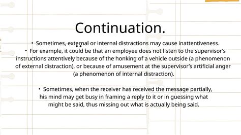 Receiver Centric Barriers In Communication Ppt