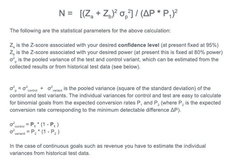 Understanding The Minimum Sample Size Formula Sitecore Documentation