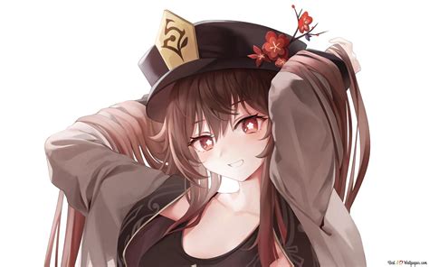 Hu Tao Hot Shorts Outfit Genshin Impact K Wallpaper Download