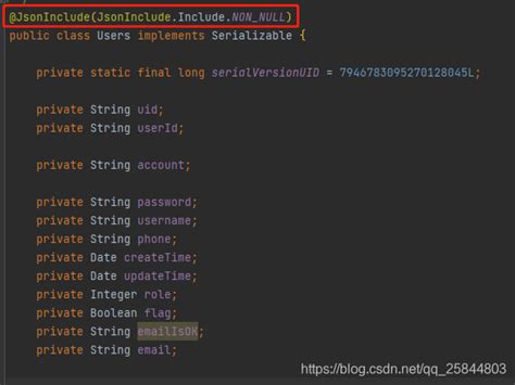 后端数据返回前端时，不返回null的字段后端返回了前端不需要的字段 Csdn博客