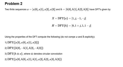problem 2 two finite sequences x [2 [o] [1] x