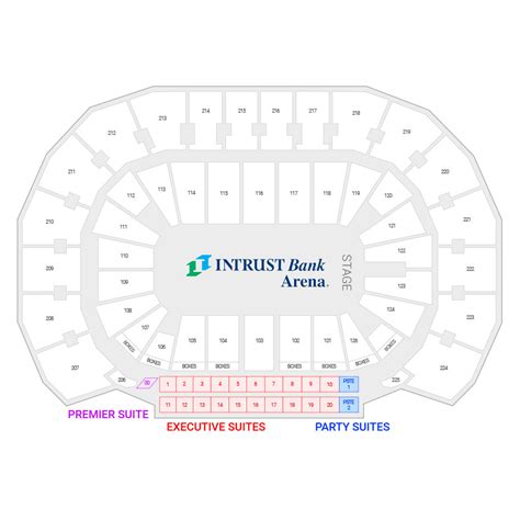Intrust Bank Arena Detailed Seating Chart Cabinets Matttroy