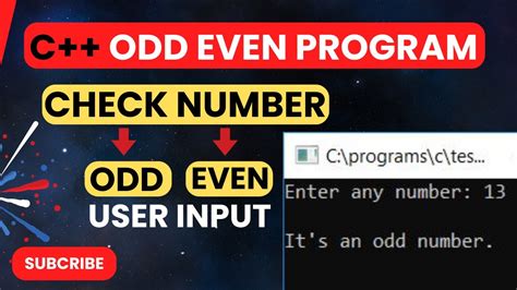 odd even program in c user input c tutorial programming how
