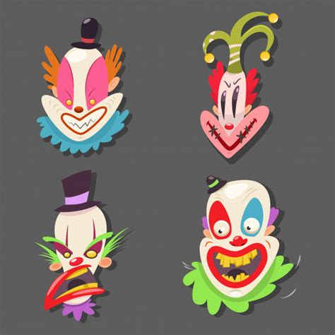 Scary Clown Vector At Collection Of Scary Clown