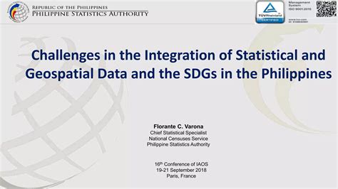 Iaos 2018 Challenges In The Integration Of Statistical And Geospatial