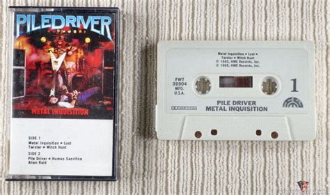 Piledriver Metal Inquisition 1985 Cassette Album Voluptuous