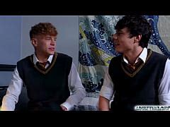 Harley Xavier Caught His Friend Asher Masturbating Using A Dildo Asher Sneaks A Peek At The