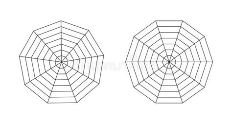 radar spider diagram template polygon graphs spider mesh diagrams