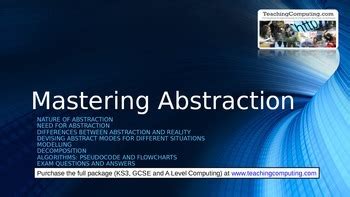 Mastering Abstraction Algorithms Decomposition By TeachingComputingDOTcom