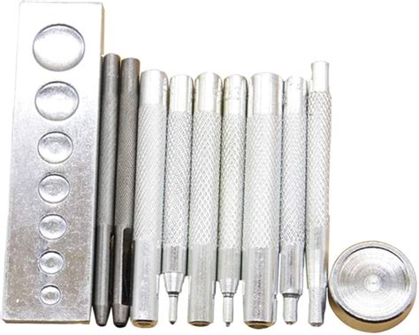 Craft Kit 11pcs Set Diy Leather Tool Die Punch Hole Snap Rivet Button