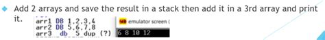 Solved • Add 2 Arrays And Save The Result In A Stack Then