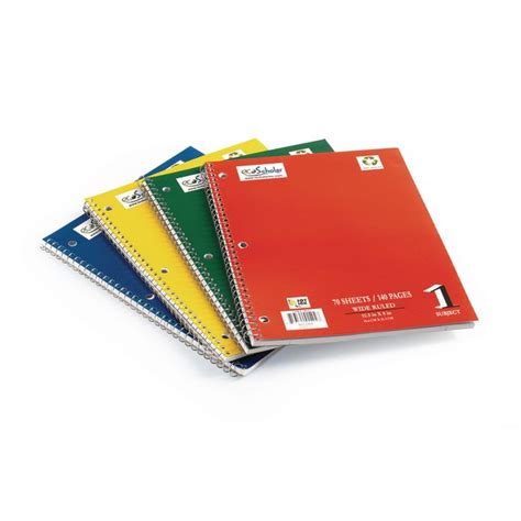 Spiral Notebook 70 Sheets Red
