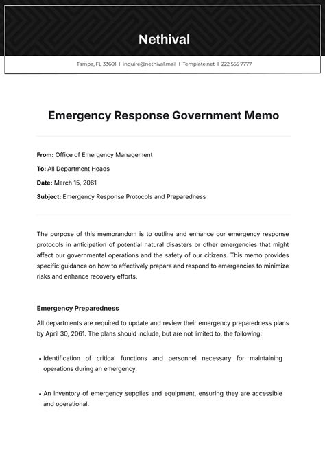 Free Government Memo Templates To Edit Online And Print
