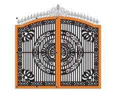 File cad thiết kế cổng cánh cnc file dxf