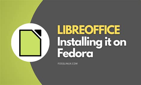 Cómo instalar LibreOffice en Fedora Aprender Linux
