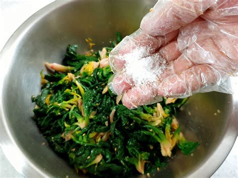달달한 겨울 시금치 섬초 포항초 무침 더 고소하게 만드는 법 겨울반찬