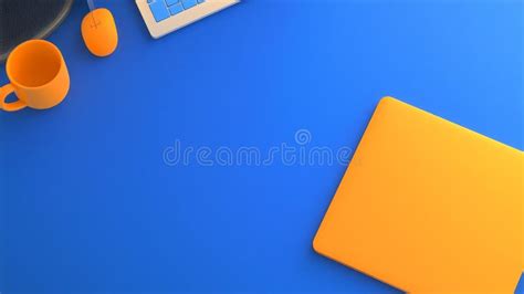 Workspace Setup Background Wallpaper Stock Illustration Illustration Of Creates Keyboard