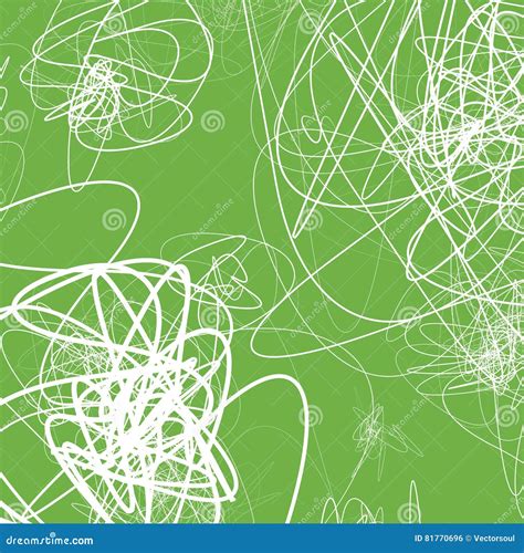 Random Sketchy Lines Abstract Monochrome Background Pattern Stock Vector Illustration Of