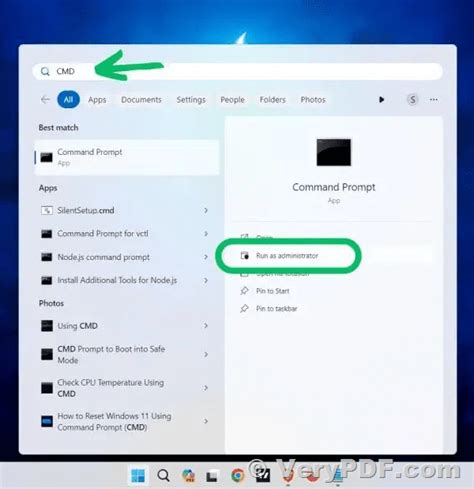 How To Open The Command Prompt Run Cmd Exe As Administrator In Windows Verypdf